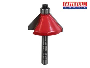 45° Chamfer Router Bit TCT 1/4" - Ashley Timber